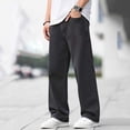Afuyipoi Big Boys Denim Jeans Pants Size 13-17 Solid Color Loose ...