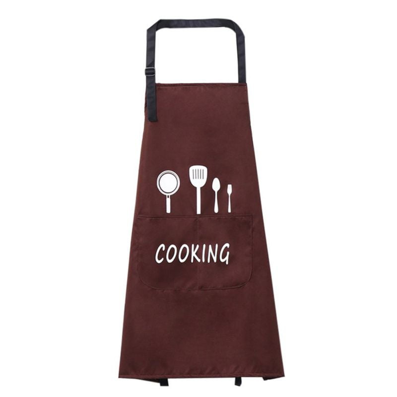 Kitchen Apron Waterproof Anti-oil Stain Adult PVC Pinafore for Cooking ...