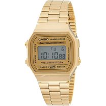 Casio Vintage Digital Gold Watch A168WEGM-9D - Walmart.com