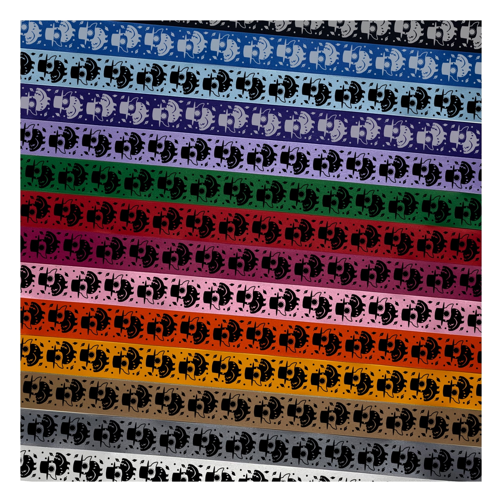 Cute Chibi Raven with Plague Doctor Mask Satin Ribbon for Gift Wrapping ...