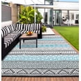 5 X 8 ft Plastic Blue Gray Black White Rectangular Beach Front Porches ...