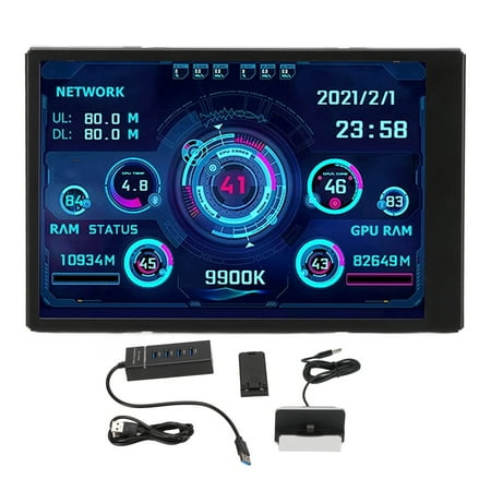 3.5 Inch IPS USB Mini Screen, Multiple Themes Energy Saving 3.5 Inch ...