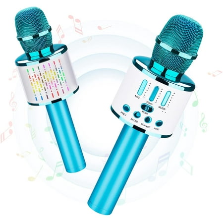 axGear TURN RAISE Wireless Karaoke Microphone, 4 in 1 Wireless ...