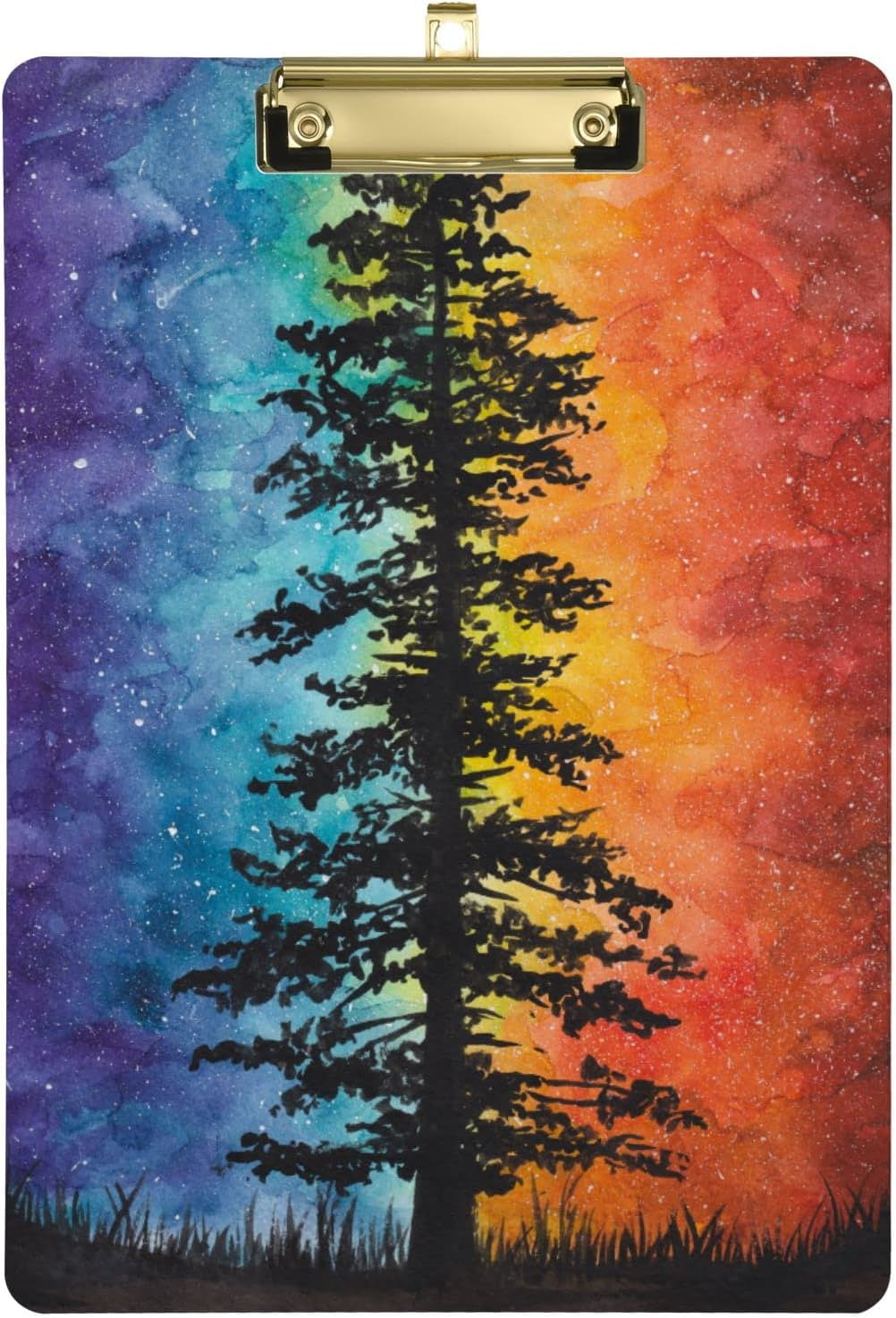 ZHANZZK Milky Way Tree Clipboard Hardboard Wood Nursing Clip Board and ...