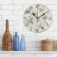 10" Artistic Round Wall Decorative Desk Clock Vintage Pastel Colors ...