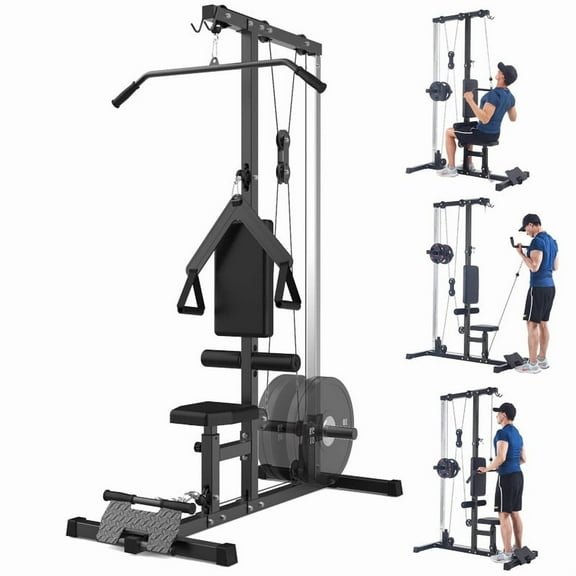 Towallmark LAT Pulldown Machine, LAT Cable Machine with High and Low ...