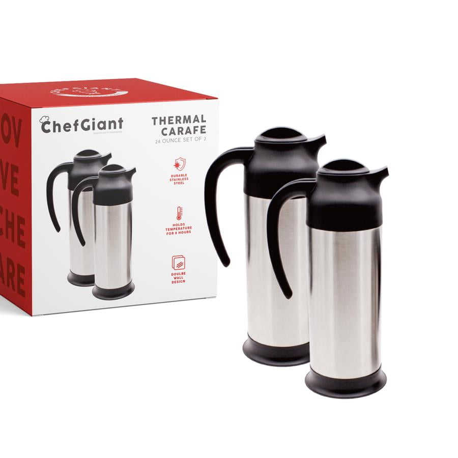 ChefGiant Thermal Coffee Carafe 24 OZ 7 Liter set Of 2 3 CUP Premium Small Design For Easy chefgiant-thermal-coffee-carafe-24-oz-7-liter-set-of-2-3-cup-premium-small-design-for-easy