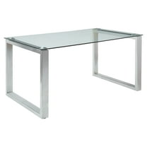Acme Abraham Dining Table in Clear and Chrome - Walmart.com