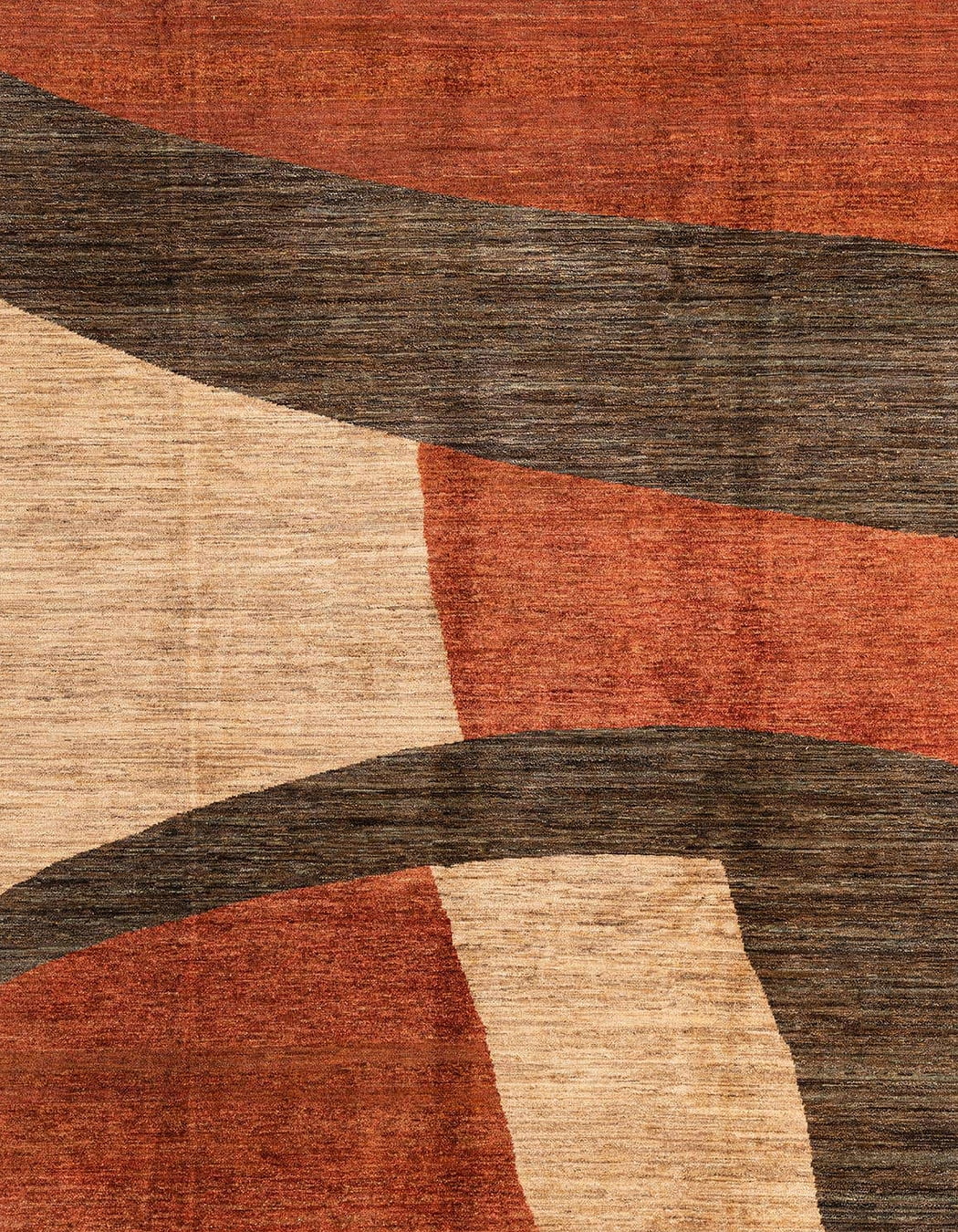 Ahgly Company Indoor Rectangle Abstract Red Abstract Area Rugs, 4' x 6 ...