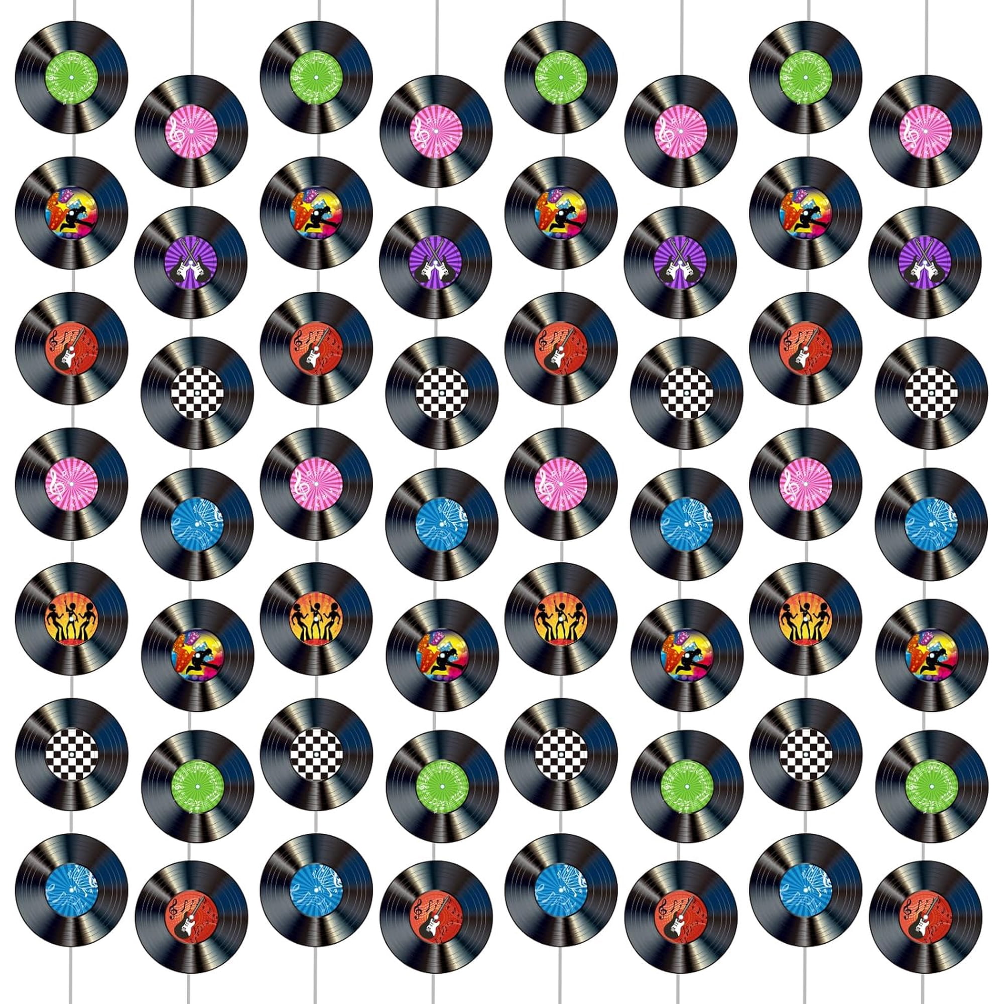 Click here for Salafire 12 Pcs Vinyl Records Banners 50s Party De... prices