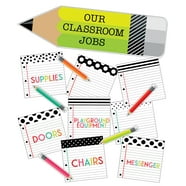 Confetti Classroom Jobs Bulletin Board Set - Educational - 49 Pieces ...