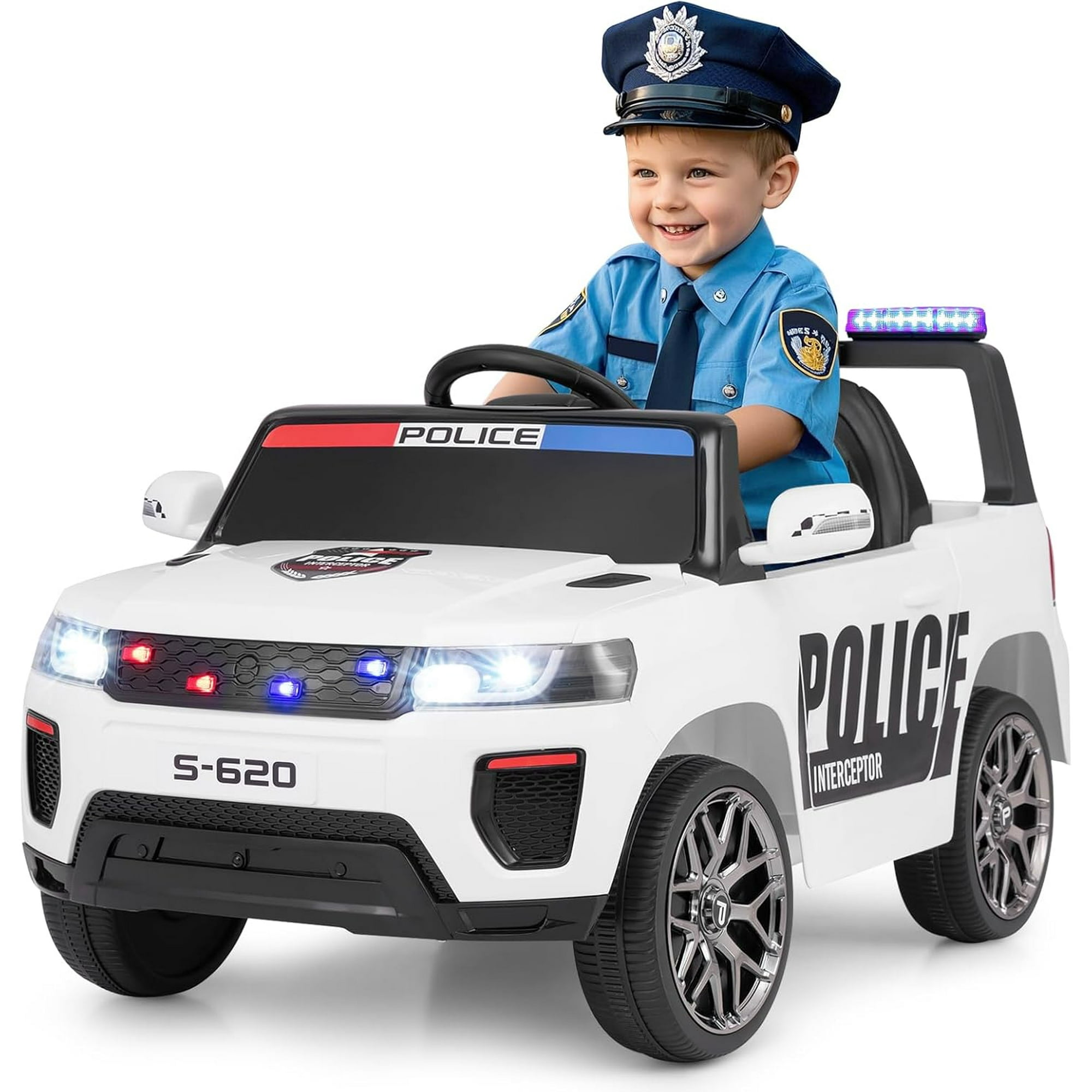 Click here for Olakids Ride On Police Car  12v Kids Battery Power... prices