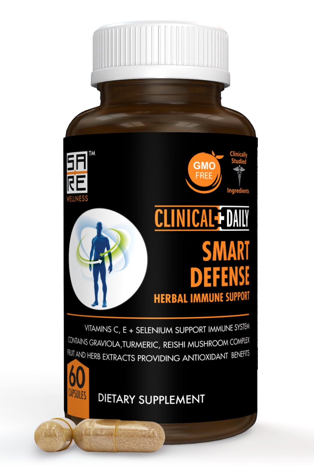 CLINICAL DAILY Smart Defense Herbal Immune Support Supplement. Immunity ...