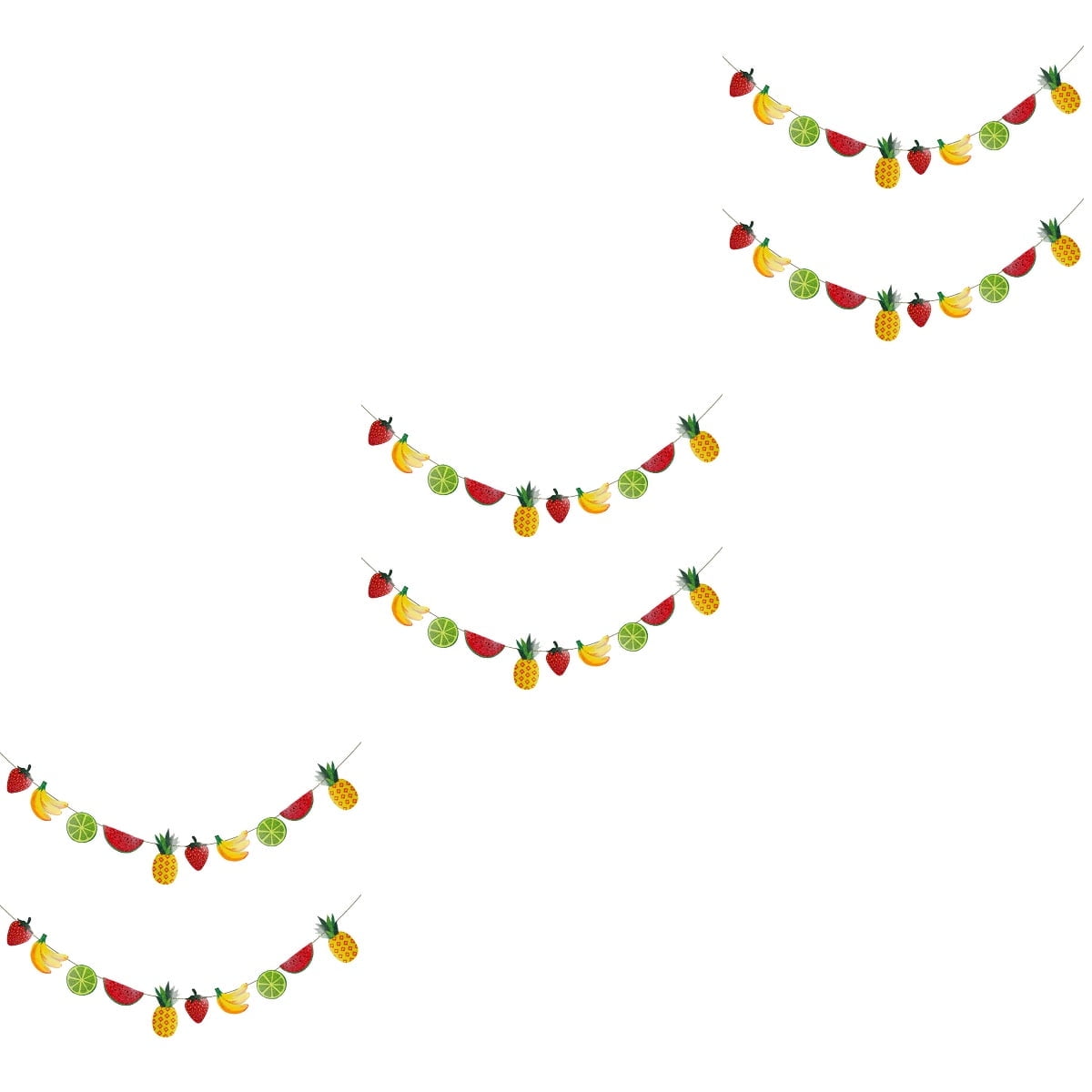 banderines colgantes de frutas para decoración de fiestas, guirnaldas ...