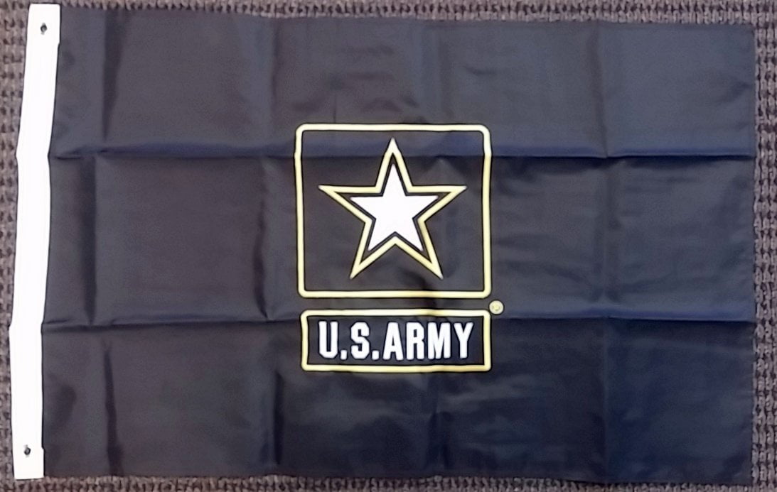 United States Army Star Double Sided Nylon Embroidered 2x3 Foot Flag ...