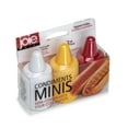 Joie Mini Condiment Containers, 3pc set. Refillable Red, White, and ...