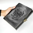 Handmade Leather Double Dragon Journal/Writing Notebook Diary/Bound ...