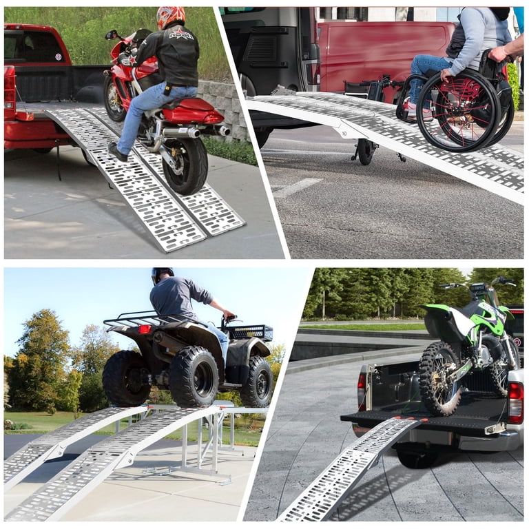 Aluminum Motorcycle Loading Ramps 2-Pack Aluminum Loading Ramps 7.5 ...