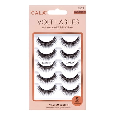 Cala Faux Mink Volt Lashes - 5 Pair Packs - Glamour 35204 - Walmart.com