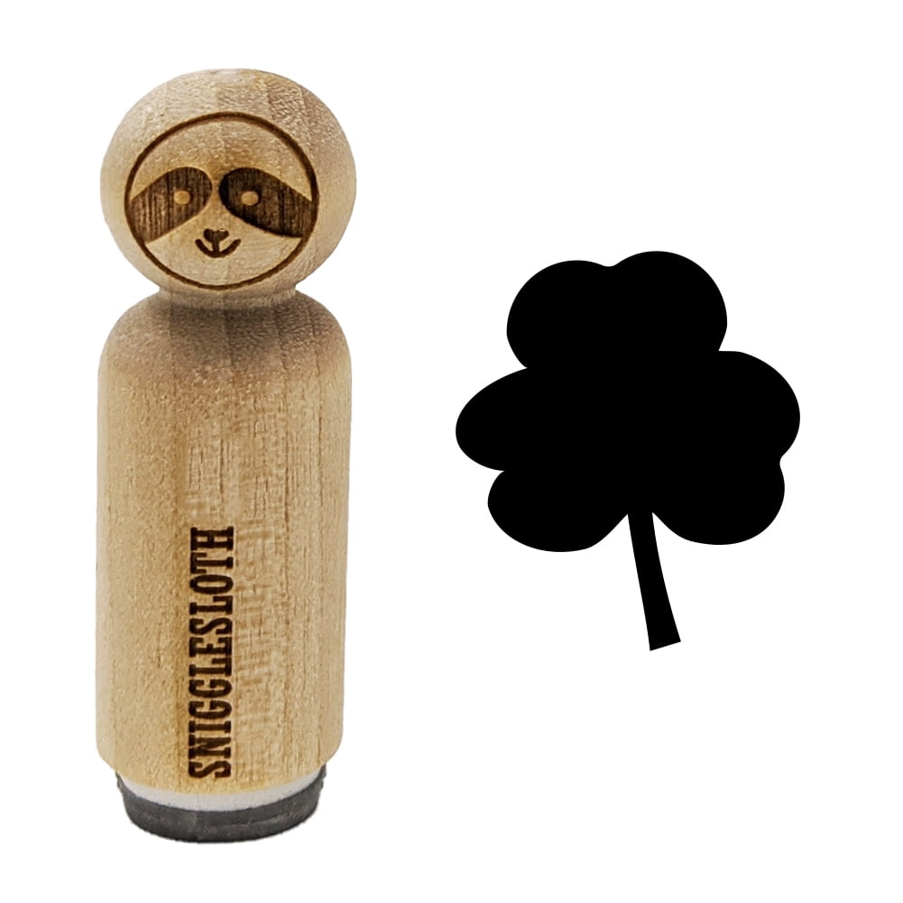 Three Leaf Clover Solid Rubber Stamp for Scrapbooking Crafting Stamping ...