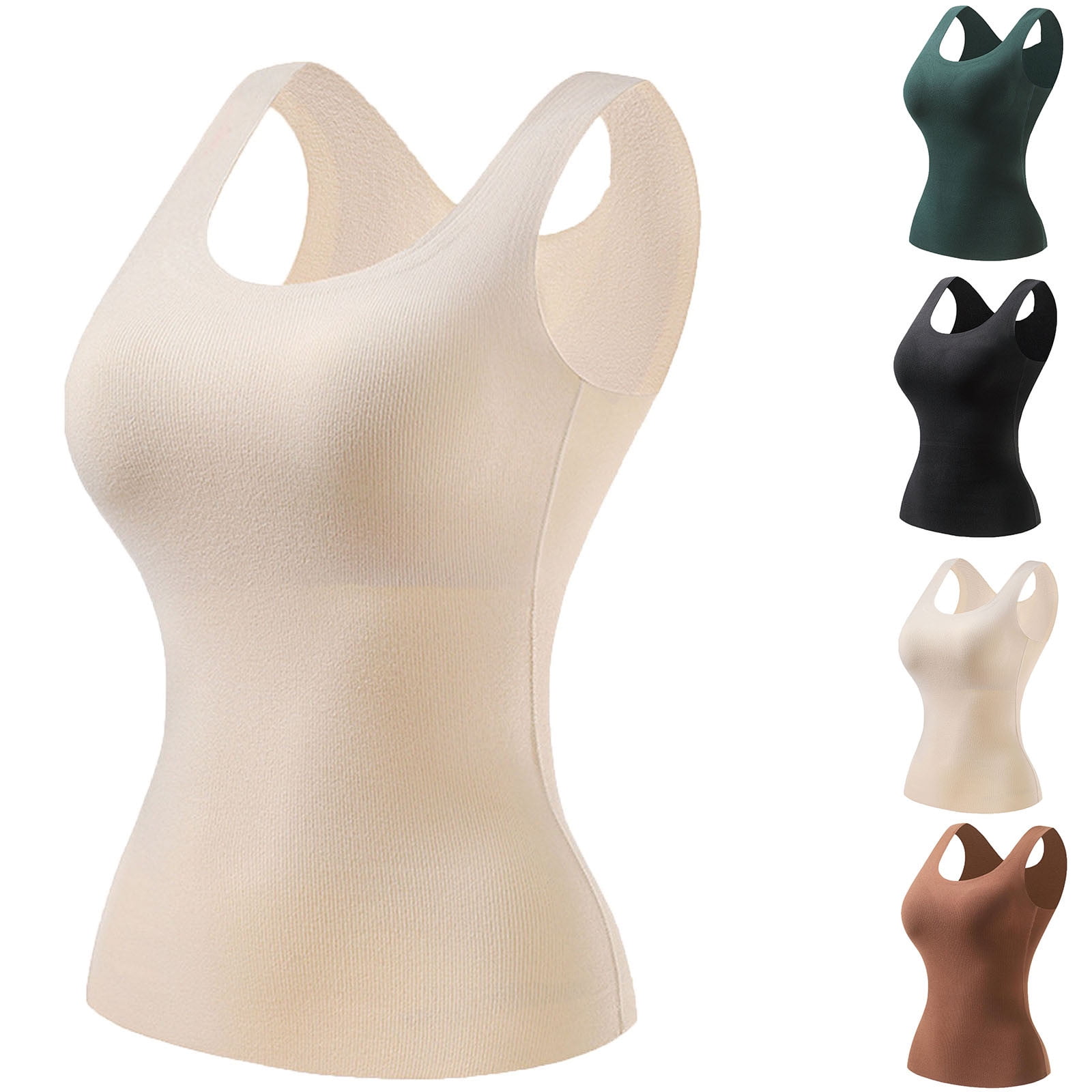 Click here for Yuyuzo Womens Thermal Tank Tops Crewneck Slim Fitt... prices