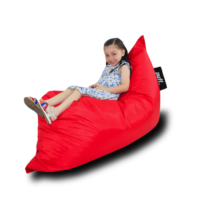 Puff Mx Puff rectangular para niños multiusos nylon color rojo Puff Mx ...