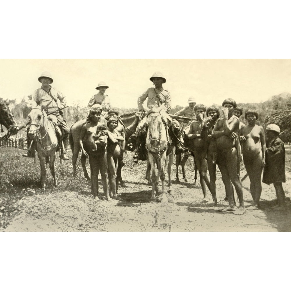 Roosevelt-Rondon Expedition Encounters Friendly Nhambiquara Indians On ...