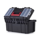 Hyper Tough 19-Inch Plastic Toolbox with Lid Organizers Removable ...