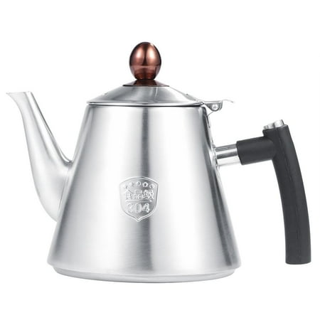 Qiilu 1.2L Stainless Steel Stove-top Teapot Tea Coffee Pot Kettle Heat ...