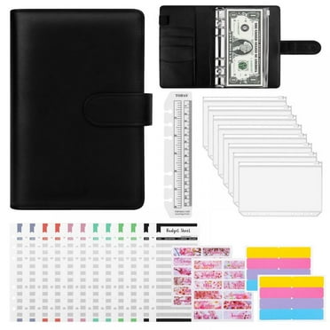 Money Saving Binder Budget Organizer Softcover for Cash Bill Planner ...