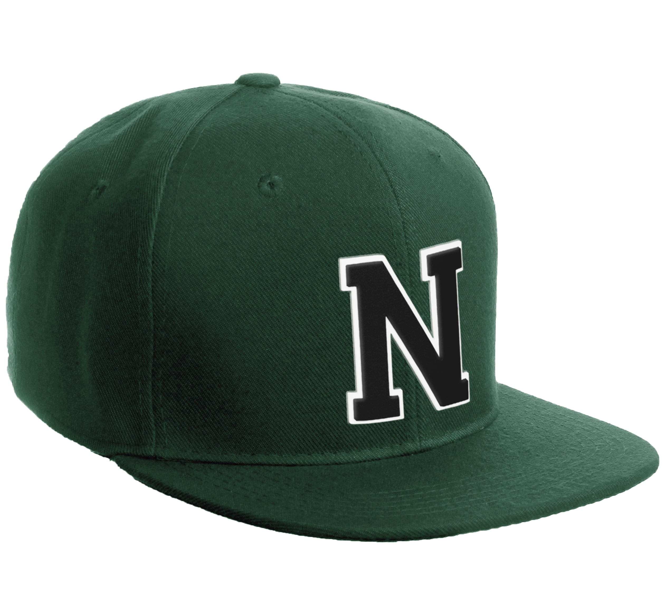 Daxton Classic Snapback Hat Custom A to Z Initial Varsity Letters, Dark ...