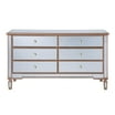 Elegant Decor Contempo 6 Drawer Contemporary Mirrored Dresser in ...