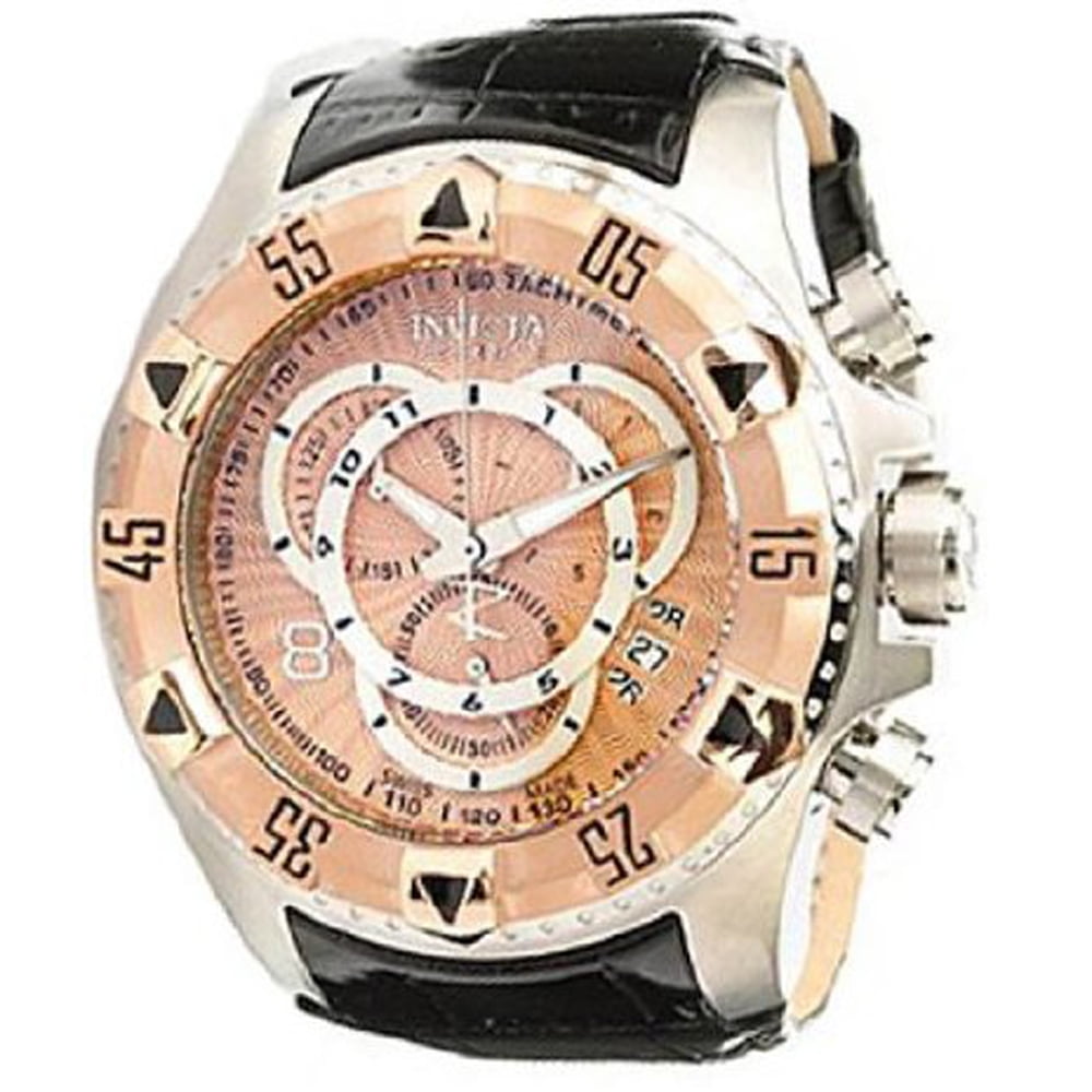 Invicta Men's 11013 Reserve Excursion Rose Gold Tone Bezel Rose Gold ...