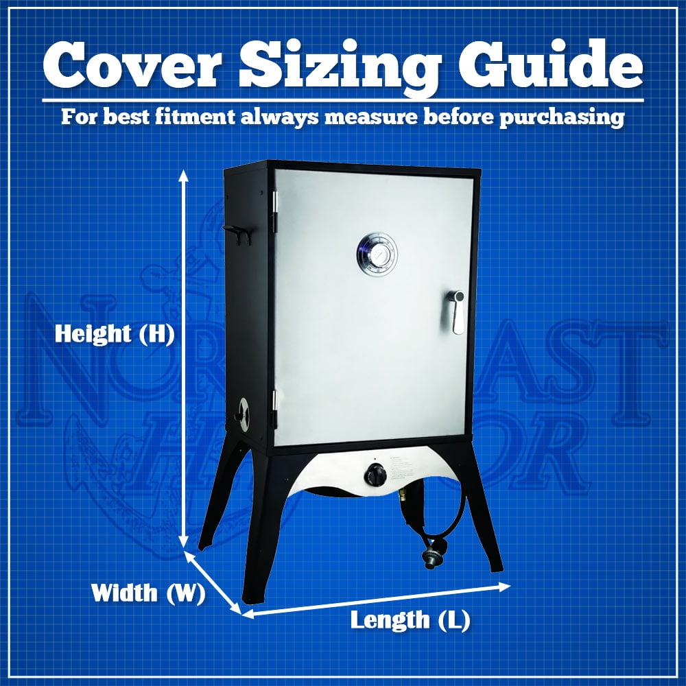 North East Harbor Outdoor Smoker Grill Cover – 23’L x 17’W x 39’H ...