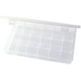 The Beadery 18 Compartment Clear Plastic Organizer Box, Craft and ...