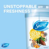 Secret Clear Gel Antiperspirant Deodorant, Cocoa Butter Scent, 2.6 oz ...