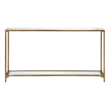 SAFAVIEH Namiko Modern Glam Console Table, Brass/Glass Top - Walmart.com
