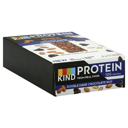 KIND Protein Bars, Double Dark Chocolate Nut, Gluten Free, 12g Protein ...
