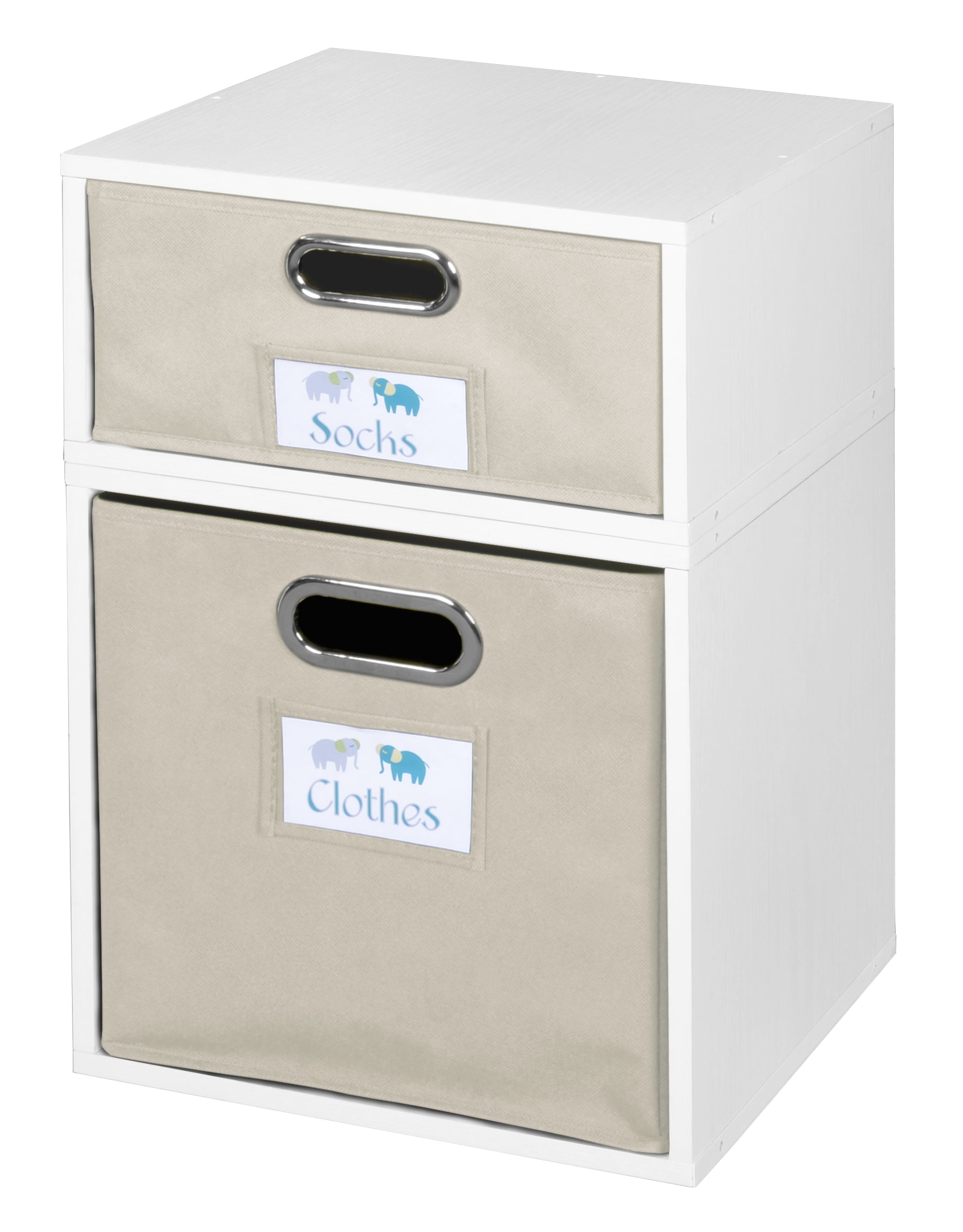Niche Cubo Storage Set- 1 Full Cube/1 Half Cube with Foldable Storage ...