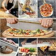 "Dinfu 12""x14"" Foldable Aluminum Pizza Peel with Stainless Steel ...