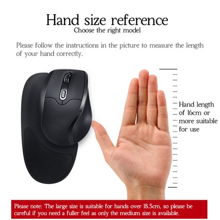 Wireless Mouse Ergonomic Left-handed Mouse Self-defined Mouse; Fast ...