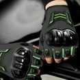 Green Motorcycle Gloves Riding Gloves Palm Width Protection For Racing ...