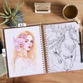 Blank Spiral Notebook, Sketch Book, 8.5" x 11", 300 Pages Hardcover ...