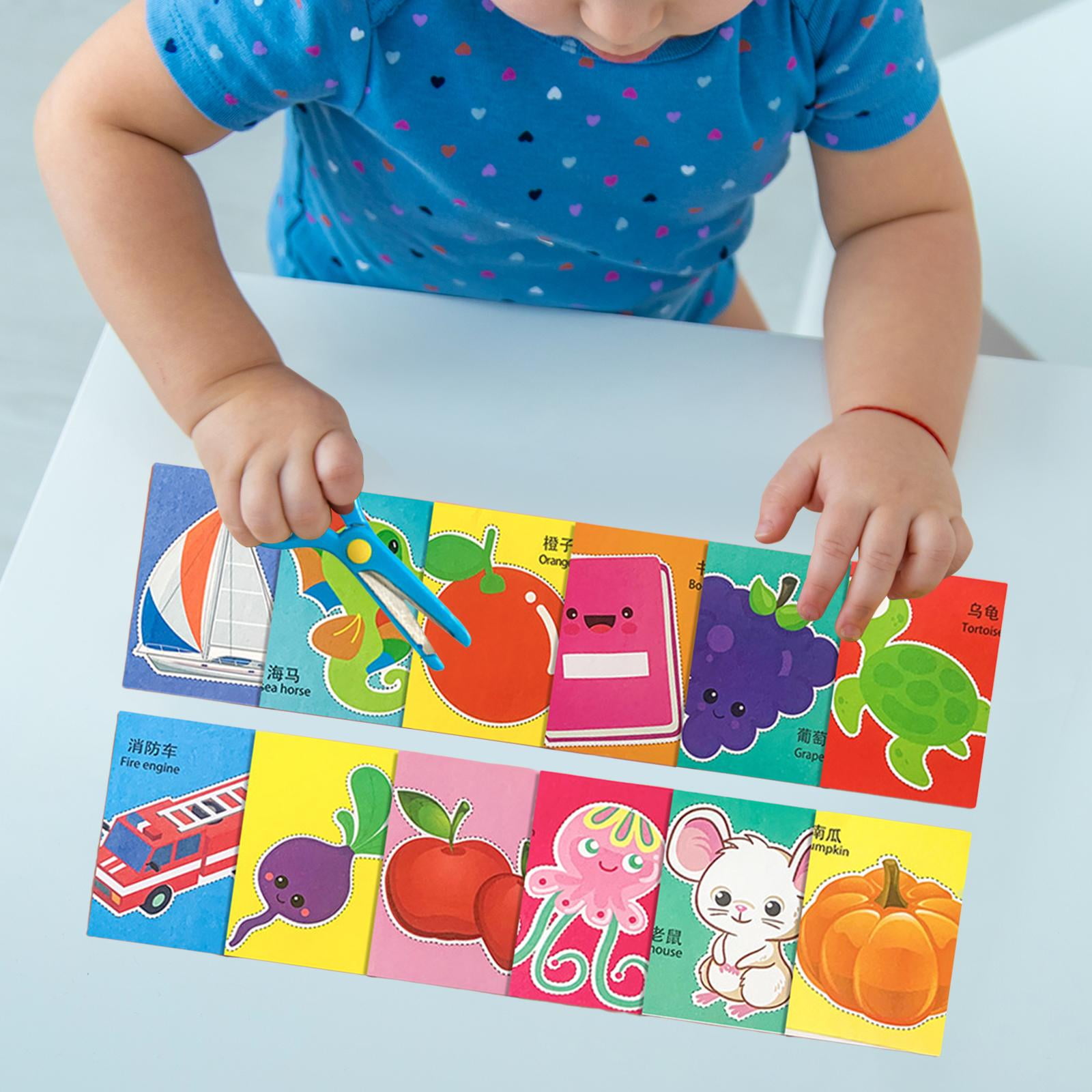 Children's Paper Cutting Activity Set Cutting Book Art Painting with ...