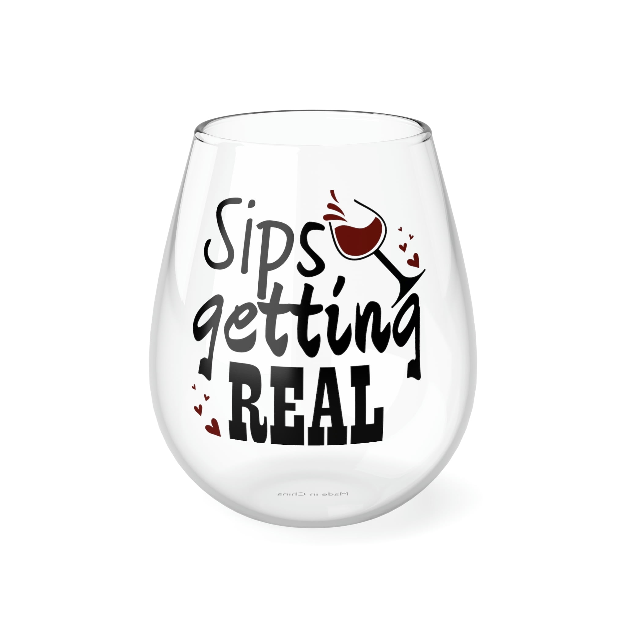 Sips getting real Stemless Wine Glass, 11.75oz - Walmart.com Sips getting real Stemless Wine Glass, 11.75oz - Walmart.com