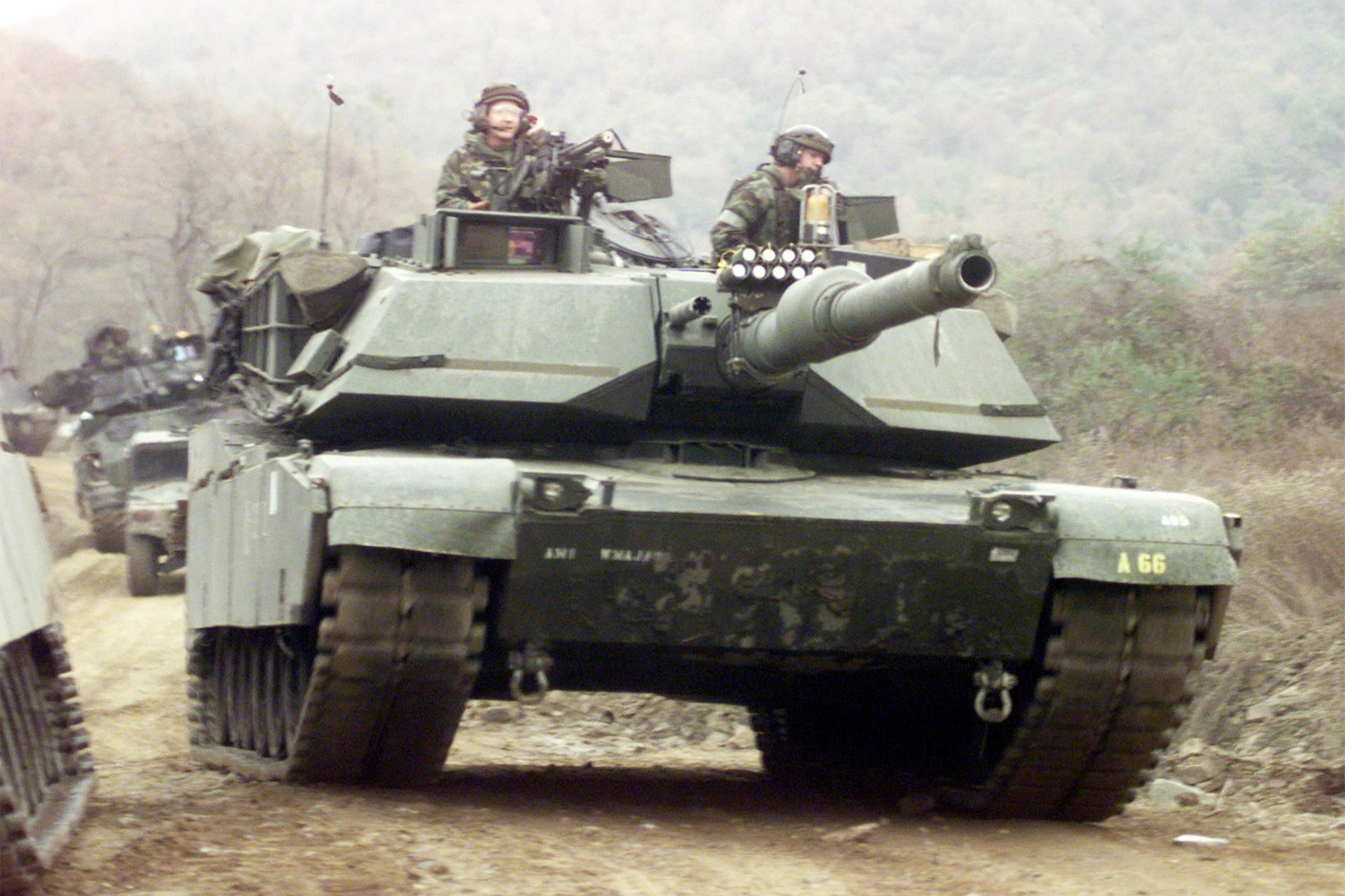 24x36 gallery poster, U.S. M1A1 Abrams Tank during the Foal Eagle 1998 ...