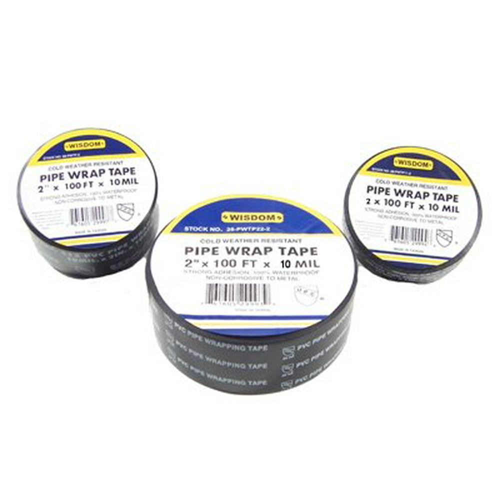 2 X 100 10 Mil Pipe Wrap Tape 3PACK Corrosion Protection For Metal 2-x-100-10-mil-pipe-wrap-tape-3pack-corrosion-protection-for-metal