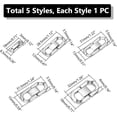 3Pcs 3 Styles 304 Stainless Steel Snap Lock Clasps Oval Stainless Steel ...