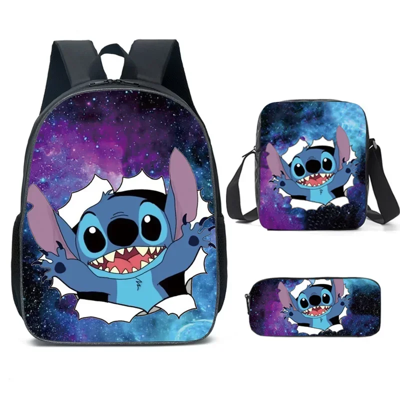 Mochila escolar de dibujos animados de Disney Anime Stitch Stitch ...