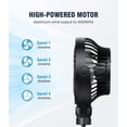 Battery Operated USB Car Fan, Electric Cooling Fan, 4 Speed,360 Degree ...